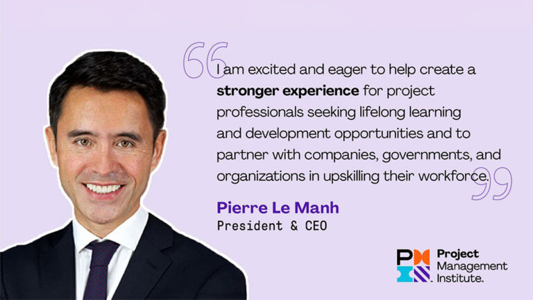 Novo presidente e CEO do PMI - PMI Portugal